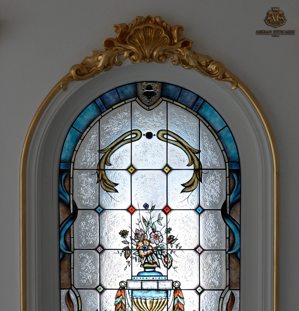 Vitralii si Mozaic Classic tiffany stained glass with gold - Vitralii ...