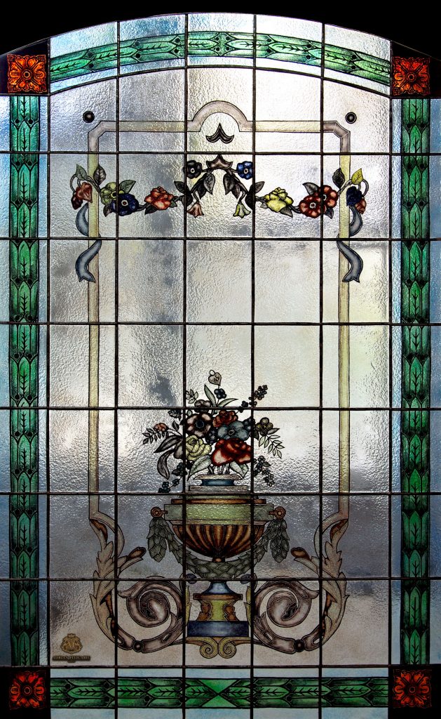 Vitralii si Mozaic Vitraliu Art Nouveau "Trandafiri" - Vitralii si Mozaic